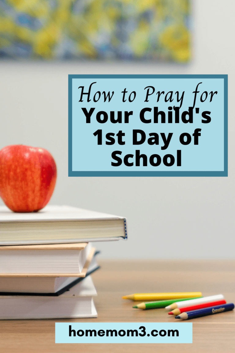 How to pray for your child's first day of school