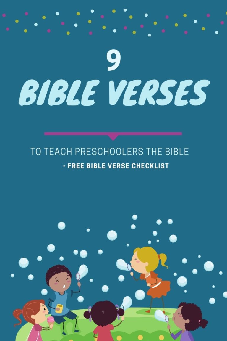 Nine Bible Verses For Preschoolers to Memorize