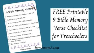 Nine Bible Verses For Preschoolers to Memorize
